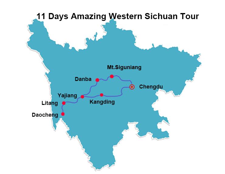 11 Days Amazing Western Sichuan Tour
